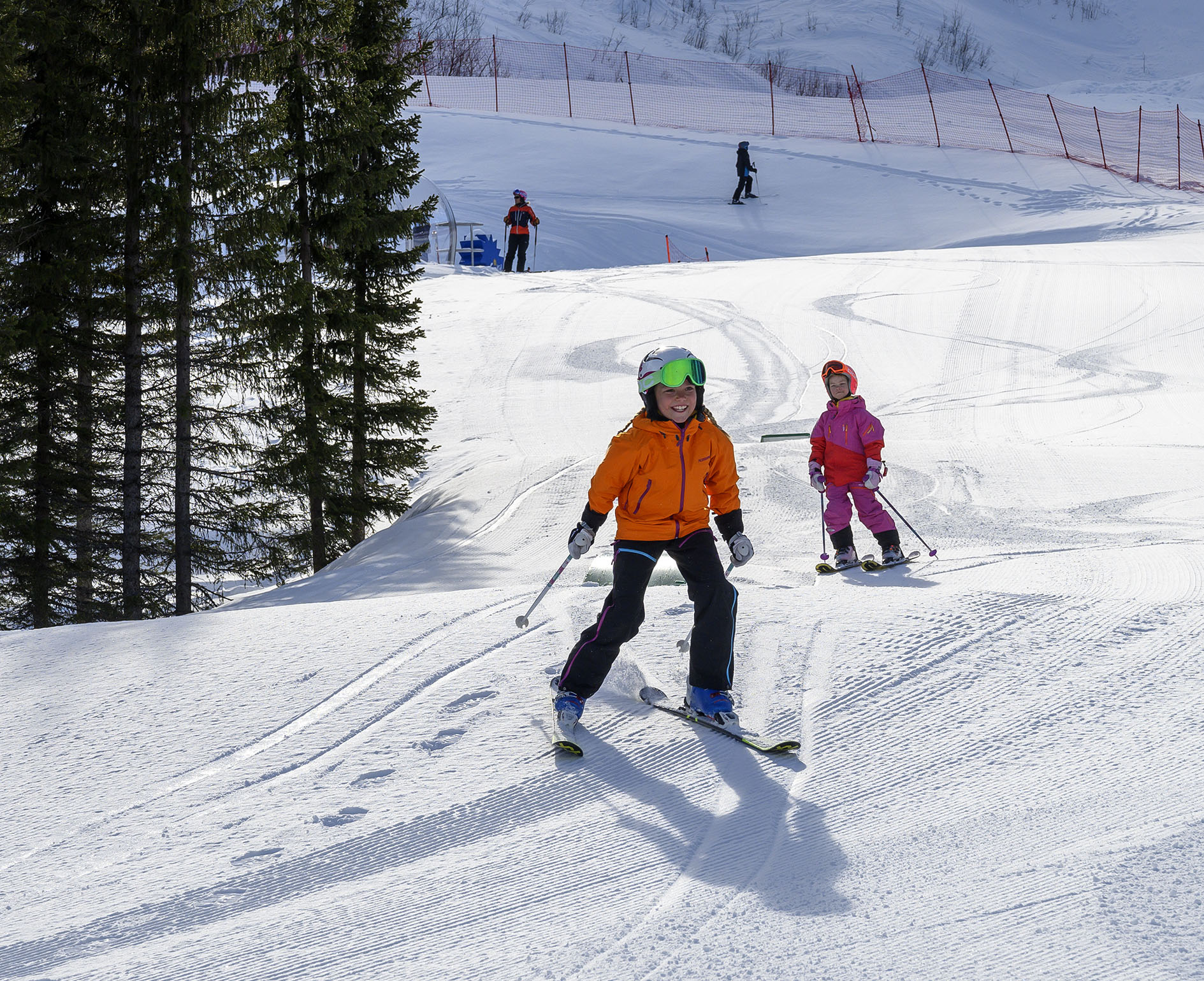 Narvikfjellet Ski Resort offers a children area with slopes for ...
